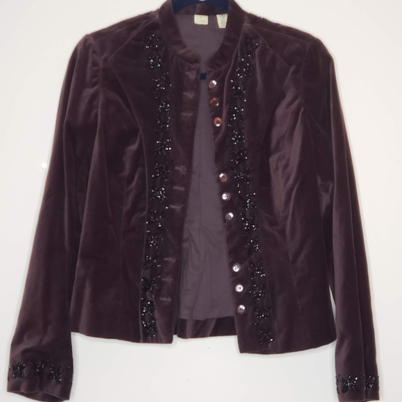 Anthropologie | Jackets & Coats | Anthropologie Lithe Plum Pudding ...